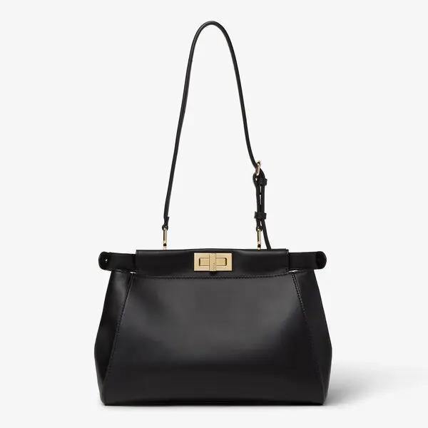 Fendi My Peekaboo Small Black Leather Bag